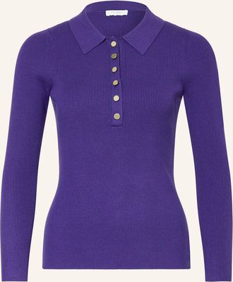 Hobb's Strick-Poloshirt Fara lila