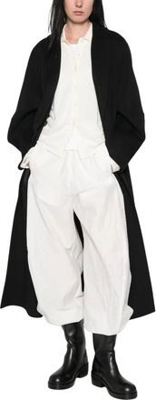 Lisa Yang Femme, Manteaux, Noir, Taille: 36 FR Manteau Doubl&eacute; &agrave; revers ch&acirc;le