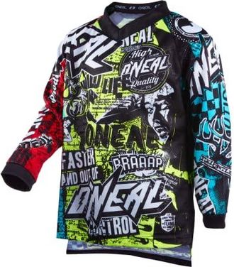 O'Neal | Maillot de Motocross Manches Longues | Enfants | MX MTB VTT | Matière légère, Coupe Ergonomique Slim fit pour Un Ajustement Parfait | Element Youth 