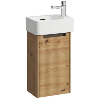 Laufen Komplettset 340, VAL Handwaschbecken, 1 Hahnloch links