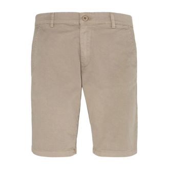 Schott NYC Schott Nyc, Homme, Shorts, Beige, Taille: W31 Shorts Beige Coupe Droite avec Logo Patché