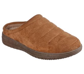 Skechers Herren Murette Garvanza Hausschuh, Tan Microfiber, 48.5 EU