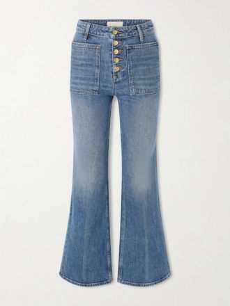 Ulla Johnson The Lou Hoch Sitzende Schlagjeans - Blau