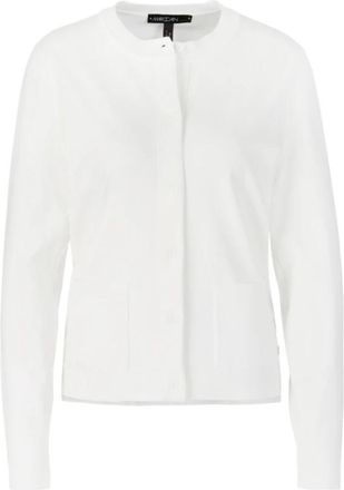 Marc Cain Gerader Cardigan - - Knitwear - Damen - Wei&szlig; - L