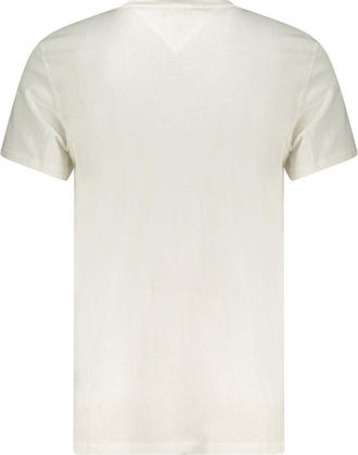 Tommy Hilfiger Logo-Embroidered Cotton T-Shirt - White