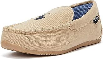 Ralph Lauren Polo Ralph Lauren Declan Chaussons mocassins en coton pour homme Kaki, kaki, 42 1/3 EU