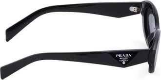 Prada SPR26ZC055E16K Cat-Eye Sunglasses - Black