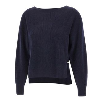 Liu Jo Femme, Pulls, Bleu, Taille: 42 FR Pull en laine et cachemire