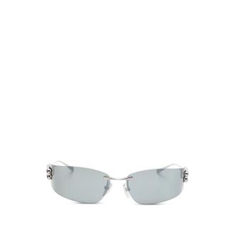 Balenciaga 858880 Rimless Metal Sunglasses - Silver
