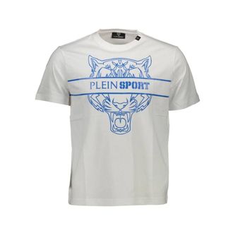 Plein Sport Homme, Tops, Blanc, Taille: L T-Shirt Manches Courtes