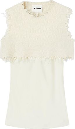 Jil Sander Gestricktes Top - Weiß