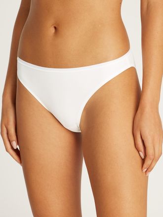 Calvin Klein Underwear Slip BIKINI, Damen, Gr. XL (42), wei&szlig;, Obermaterial: 79% Polyamid, 21% Elasthan, CALVIN KLEIN UNDERWEAR, unifarben, k&ouml;rpernah, Unterhosen Slip, im nah