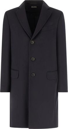 Ermenegildo Zegna Einknopf-Mantel - - Coats - Herren - Blau - L