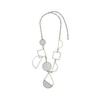 Krizia Strass-Anh&auml;nger Halskette - - Accessories - Damen - Grau - ONE SIZE