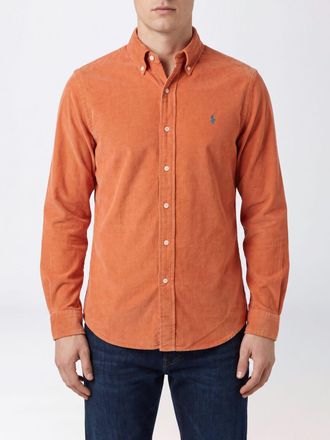 Polo Ralph Lauren Chemise en velours c&ocirc;tel&eacute; avec col boutonn&eacute; et logo