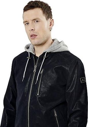 Kaporal Veste pour Homme, Mod&egrave;le NOUR, Couleur Navy, Taille L