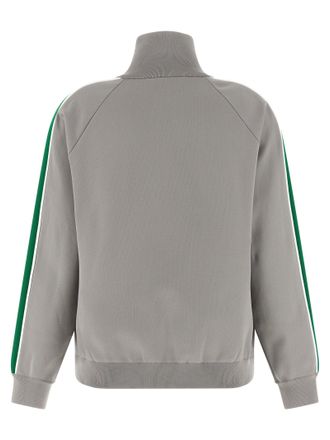 Miu Miu Logo-Embroidered Tech Yarn Sweatshirt - Grey
