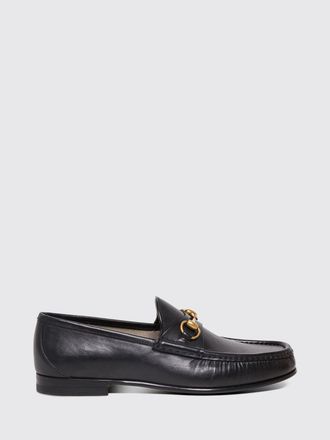 Gucci Mocassins penny en cuir de veau avec d&eacute;tail Mors et bout rond
