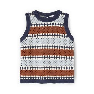 Motivi Geh&auml;kelter Strickpullover - - Knitwear - Damen - Blau - XS