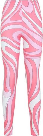 Pucci Leggings Imprim&eacute; Marmo - Femme - Pantalons - Rose - Taille: 40 FR
