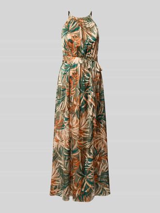 Apricot Maxikleid mit floralem Allover-Print