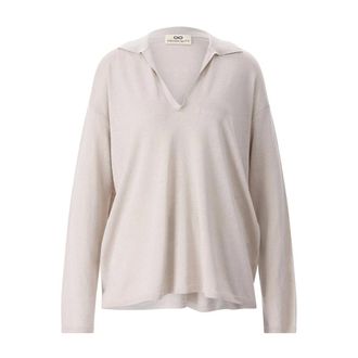 Sminfinity Femme, Pulls, Beige, Taille: 36 FR V-neck Tricots