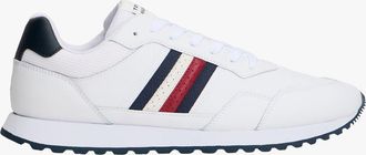 Tommy Hilfiger Baskets embl&eacute;matiques en cuir crant&eacute;es