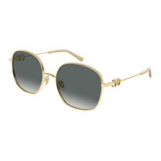 Valentino Sonnenbrille mit geometrischem Rahmen - - Accessories - Damen - Gelb - 57 MM