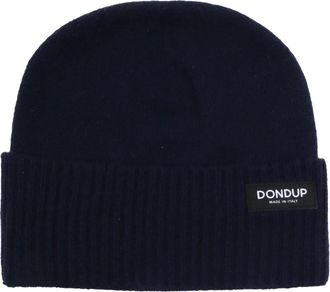 Dondup unisex, Accessoires, Bleu, Taille: ONE Size Cappello in cashmere