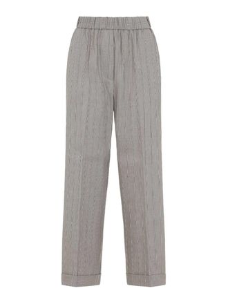 PESERICO Pantalons D&eacute;contract&eacute;s - Gris Fonc&eacute;