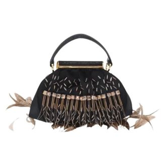 Bulgari Sac &agrave; main en satin pr&eacute;-appr&eacute;ci&eacute; - Femme - Pre-owned - Noir - Taille: ONE Size