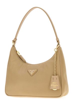 Prada Womens Beige Re-Nylon Prada Re-Edition 2005 Shoulder Bag Cammello 1 + Oro Beauty Perfumes