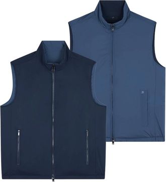 Paul & Shark Homme, Vestes, Bleu, Taille: XL Gilet de luxe Platinum Double Face