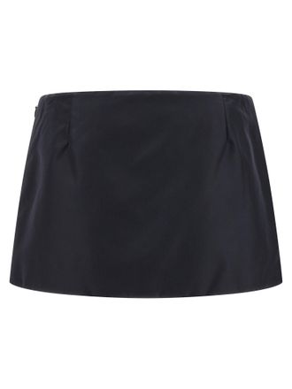 Miu Miu Padded Nylon Mini Skirt - Black