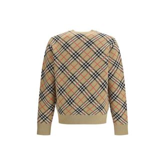 Burberry Mens Beige Cotton Sweatshirt Clothing