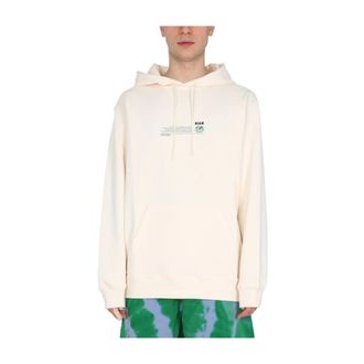 Msgm Msgm, Herren, Sweatshirts & Hoodies, Wei&szlig;, SGr&ouml;&szlig;e