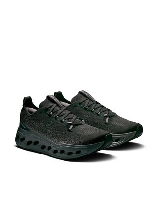 On Running Mens Sneakers Cloudzone Black Eclipse Trainers