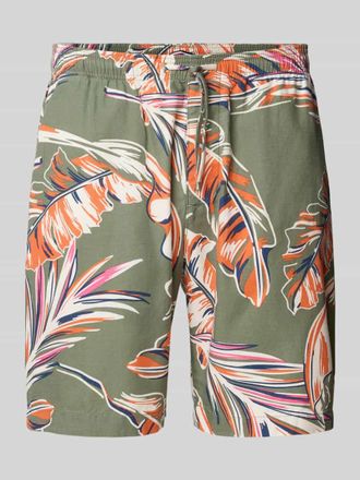 Tommy Hilfiger Regular Fit Bermudas mit Allover-Muster