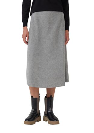 s.Oliver Ausgestellter Midi-Rock aus leichtem Sweat