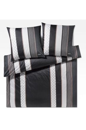 Joop Bettw&auml;sche Cornflower Stripes, Schwarz, Wei&szlig;, Textil, Graphik, 200x200 cm, Oeko-Tex Standard 100, pflegeleicht, schadstoffgepr&uuml;ft, edel gl&auml;nzend, dich