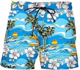 Generic Short de bain pour homme - Short de plage d&eacute;t&eacute; - S&eacute;chage rapide - Short de bain pour homme, bleu ciel, XXL