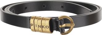 Pinko Pinko, Femme, Accessoires, Noir, Taille: XS Ceinture de 1,2 cm avec logo
