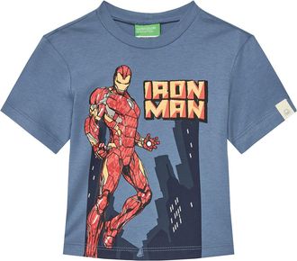 Benetton United Colors Of Benetton T-Shirt 35RYG10I1 Blau Regular Fit