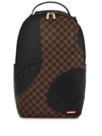 Sprayground Jetstream check embossed backpack - Braun