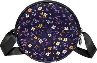 Generic Circle Sac &agrave; bandouli&egrave;re pour femme, joli petit sac &agrave; bandouli&egrave;re avec fermeture &eacute;clair et bretelles r&eacute;glables style d&eacute;contract&eacute; pour femmes et filles
