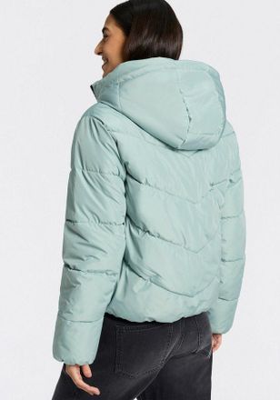 Only Steppjacke ONLCLARISA PUFFER HOOD JACKET CS OTW Kunstfaser, Steppware, Kapuze, elastische B&uuml;ndchen