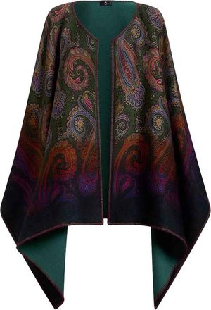 Etro Manteau Au Genou - Vert