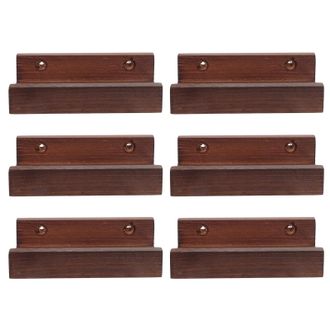 BESPORTBLE Alipis 6-teiliges Wandregal f&uuml;r Schallplatten: Rustikale Aufbewahrung f&uuml;r Vinyl-Schallplatten | Zeitschriftenhalter f&uuml;r Homeoffice | Dekorative, schwe