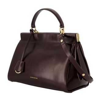 Victoria Beckham Sloane Frame Top Handle Bag - Burgundy