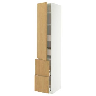 IKEA METOD / MAXIMERA Hochschr. B&ouml;d/4 Schubl./T&uuml;r/2 Fro